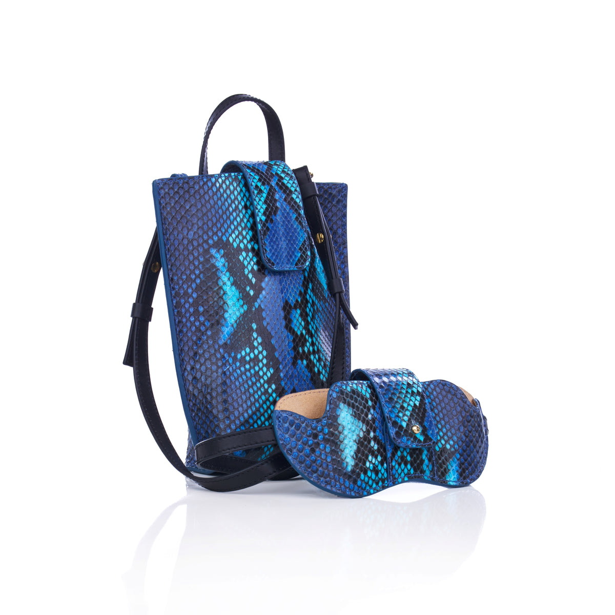 MILLA MINI TÁSKA BLUE PYTHON – rekavago